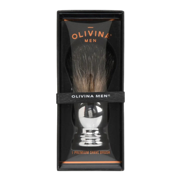 Barrel Oak Premium Shave Brush with Chrome Handle – MUSH.CO