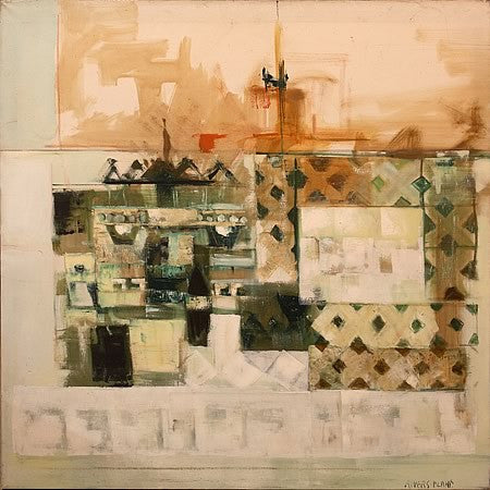 God Chad Vintage Abstract Painting by R. Bland – MUSH.CO